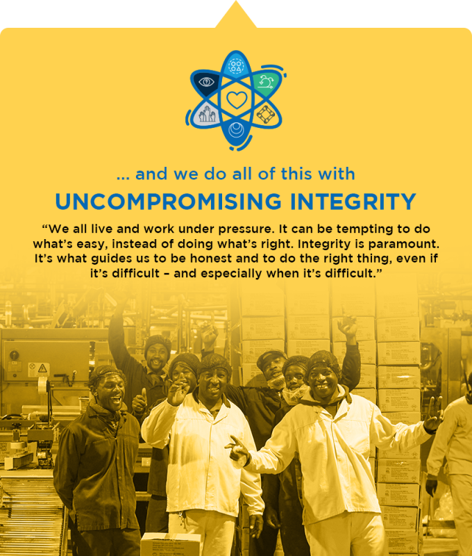 OUR VALUES IN ACTION - RCL FOODS